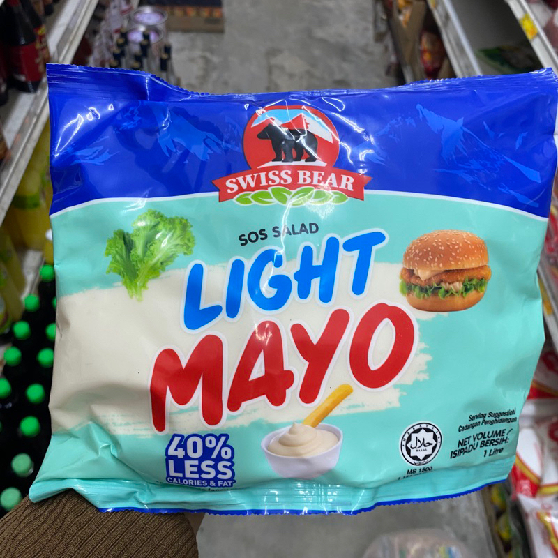 Swiss Bear Light Mayo Sos Salad Mayonis 1L Ready Stock Halal | Shopee ...