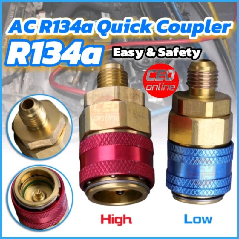 CEO 🇲🇾 R134a Car Adapter 2 Pcs Auto Aircond Freon R134a Refrigerant ...