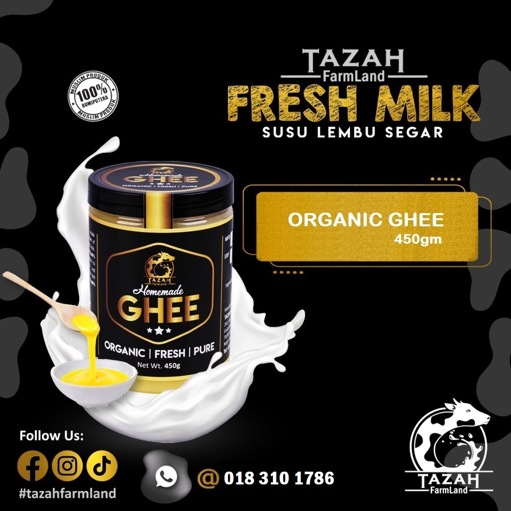 Homemade Ghee / Pure Ghee / Clarifies Butter (Minyak Sapi) - 450g ...