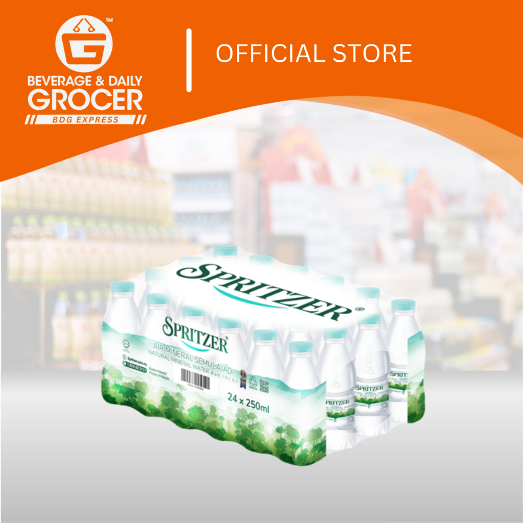 Spritzer Mineral Water (Shrink Pack) 24x250ml 7 Carton | Shopee Malaysia