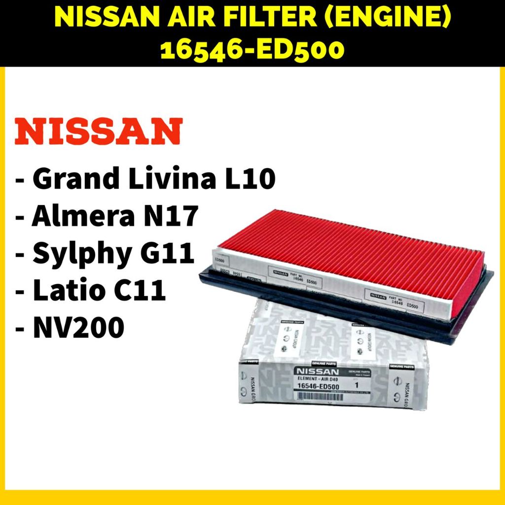 【100% ORIGINAL】NISSAN 16546-ED500 PENAPIS UDARA ENJIN -GRAND LIVINA ...