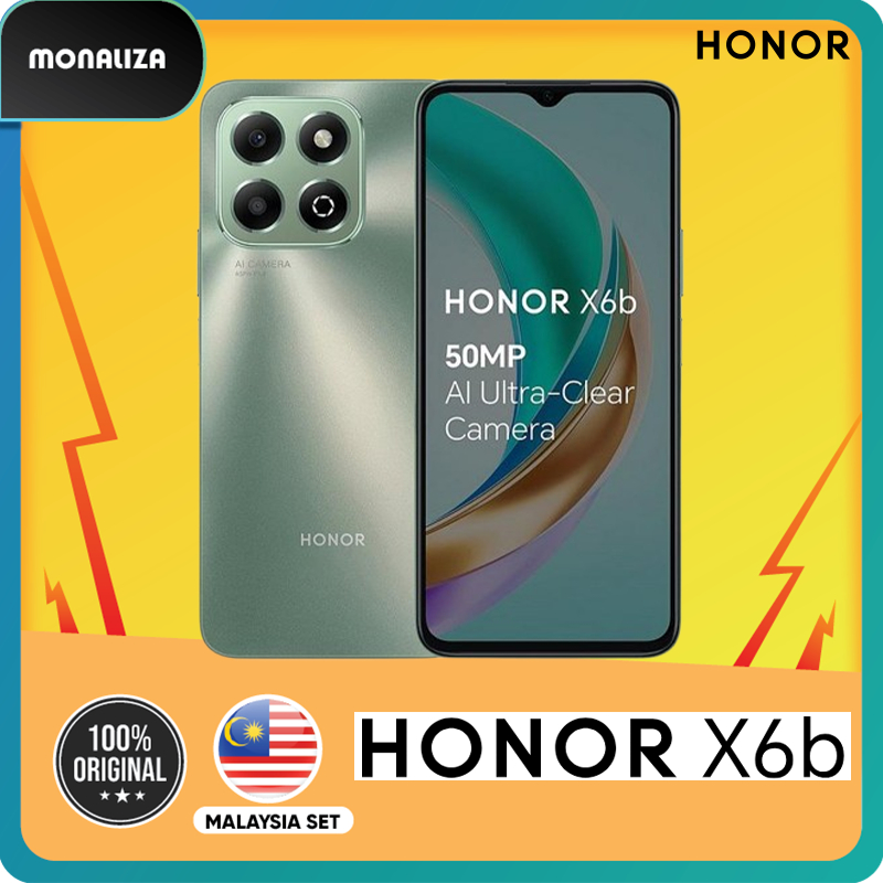 Honor X6B (6+256GB) - Midnight Black/Forest Green | Shopee Malaysia