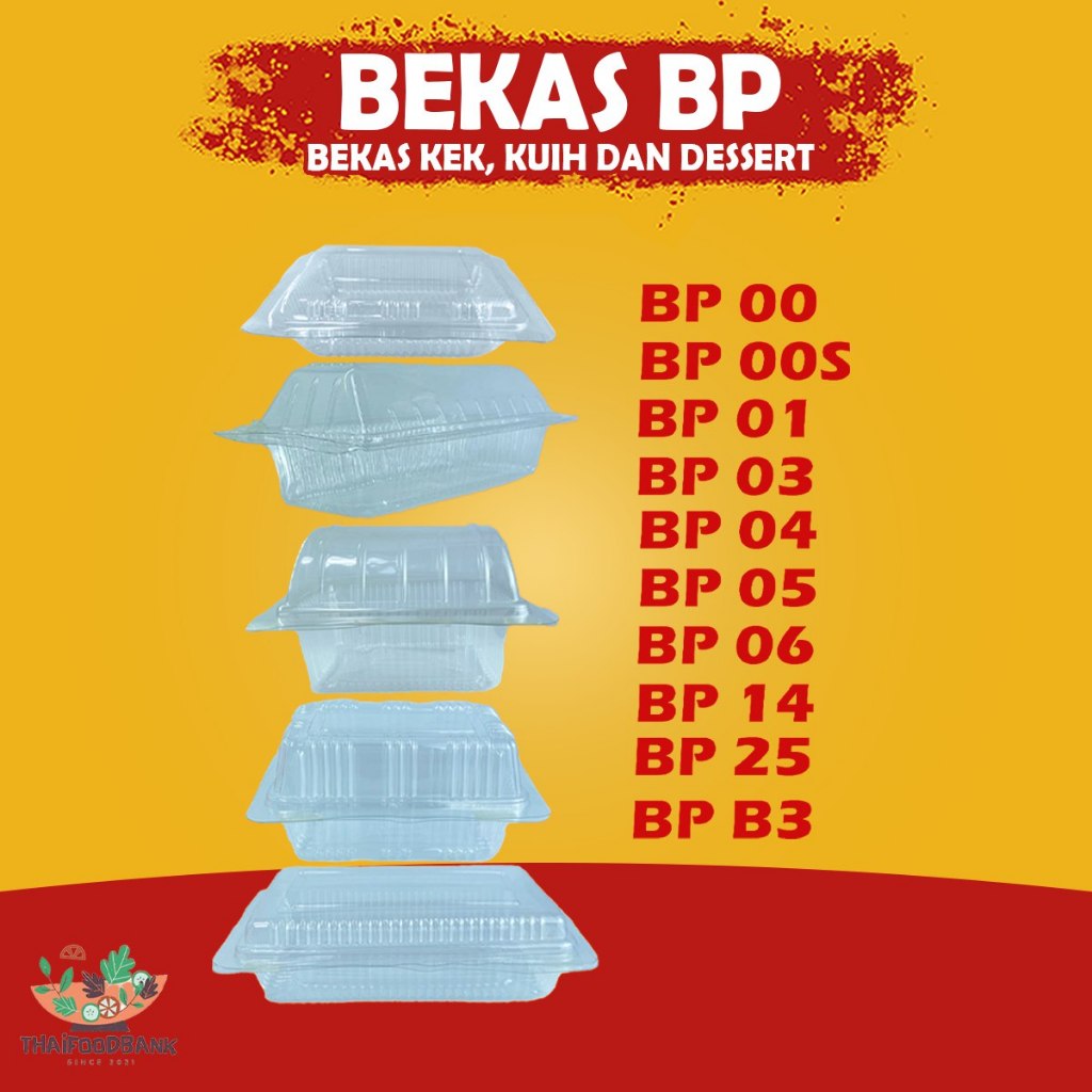 Bekas Makanan BRAND BESTPAK BP-00 BP-OOS BP-01 Bekas Kuih Saiz Mini ...