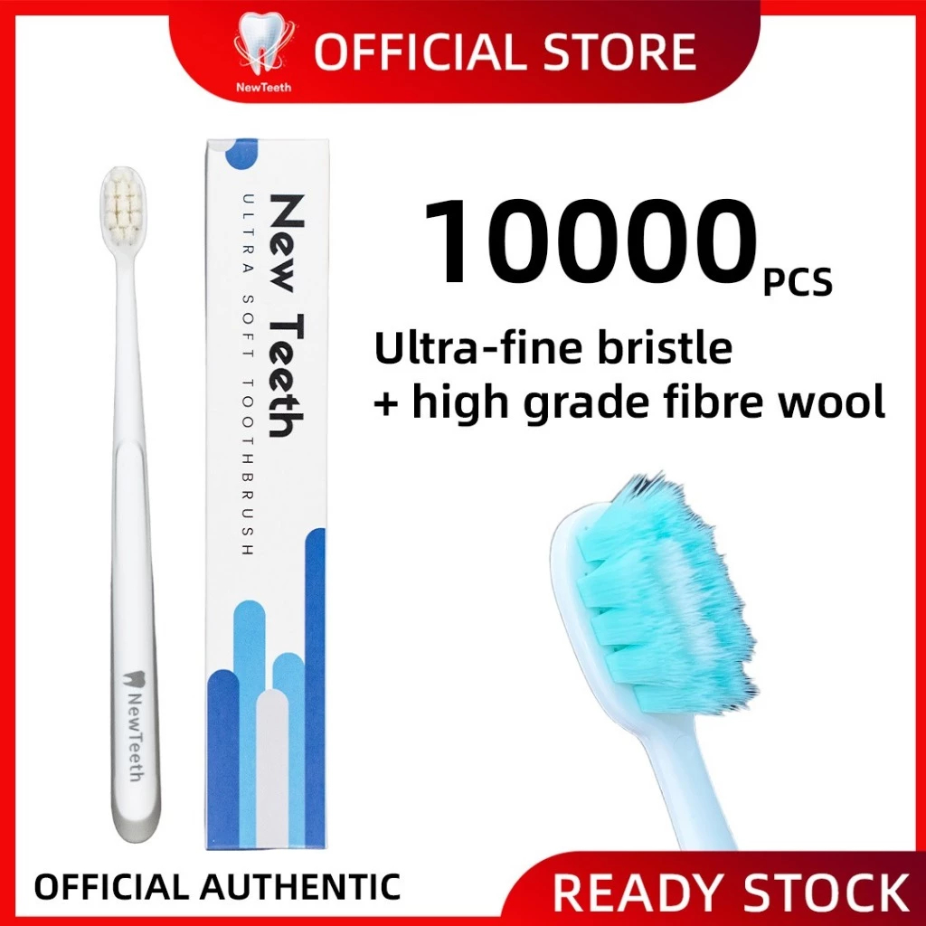 New Teeth | Ultra-soft Fibre Toothbrush Teeth Whitening Antibacterial ...