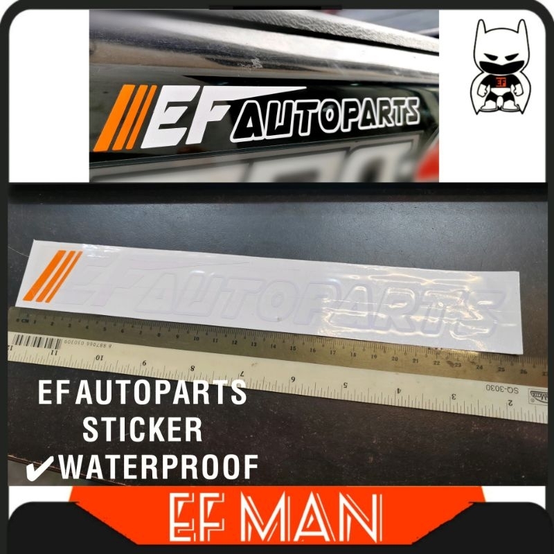 * EF AUTO PARTS * STICKER WATER PROOF RACING CAR 4X4 KERETA TRUCK LORRY ...