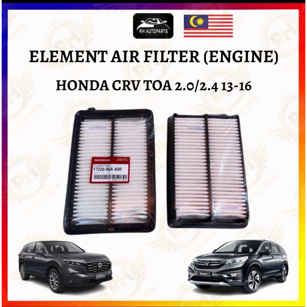 Honda Crv 2.0 2.4 RM RW SWA TOA Engine Air Element Filter / Engine Oil ...