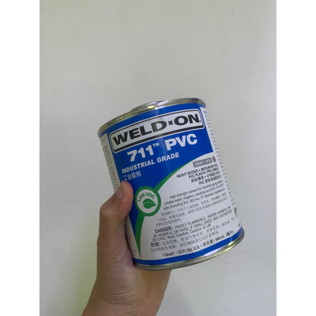 711 WELD ON PVC GLUE JAPAN SUITABLE FOR HOUSEHOLD 946ML, CLEAR ...