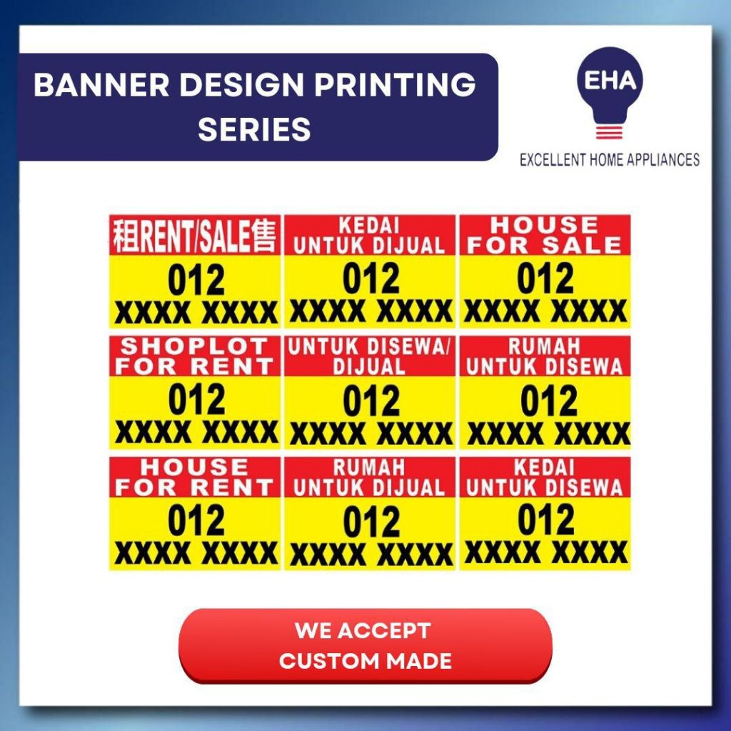 Banner Printing, Property Banner, House For Sale or Rent / Shop For ...