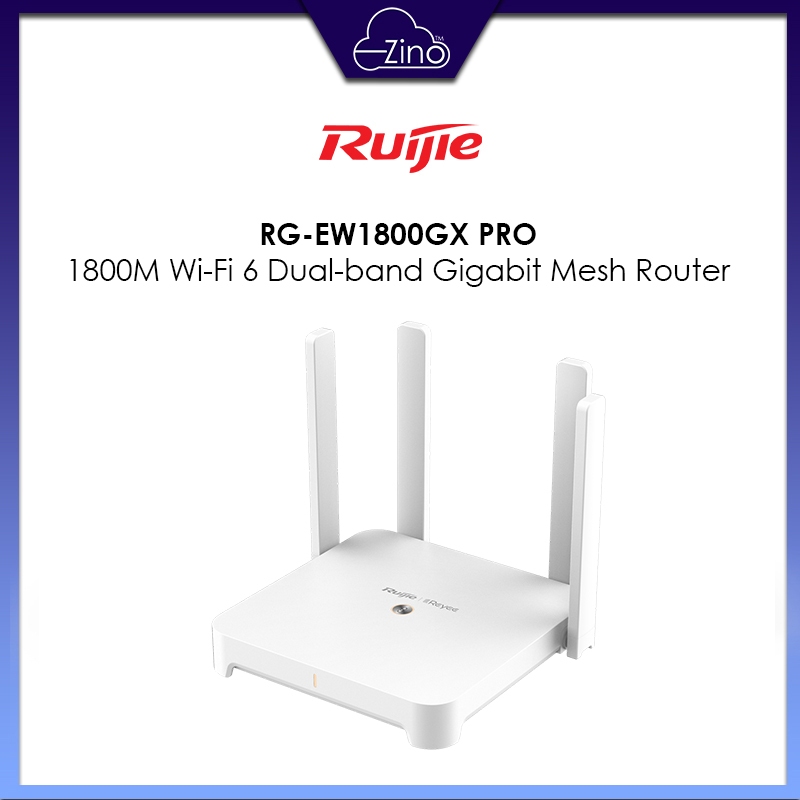RUIJIE RG-EW1800GX PRO 1800M Wi-Fi 6 Dual-band Gigabit Mesh Router ...