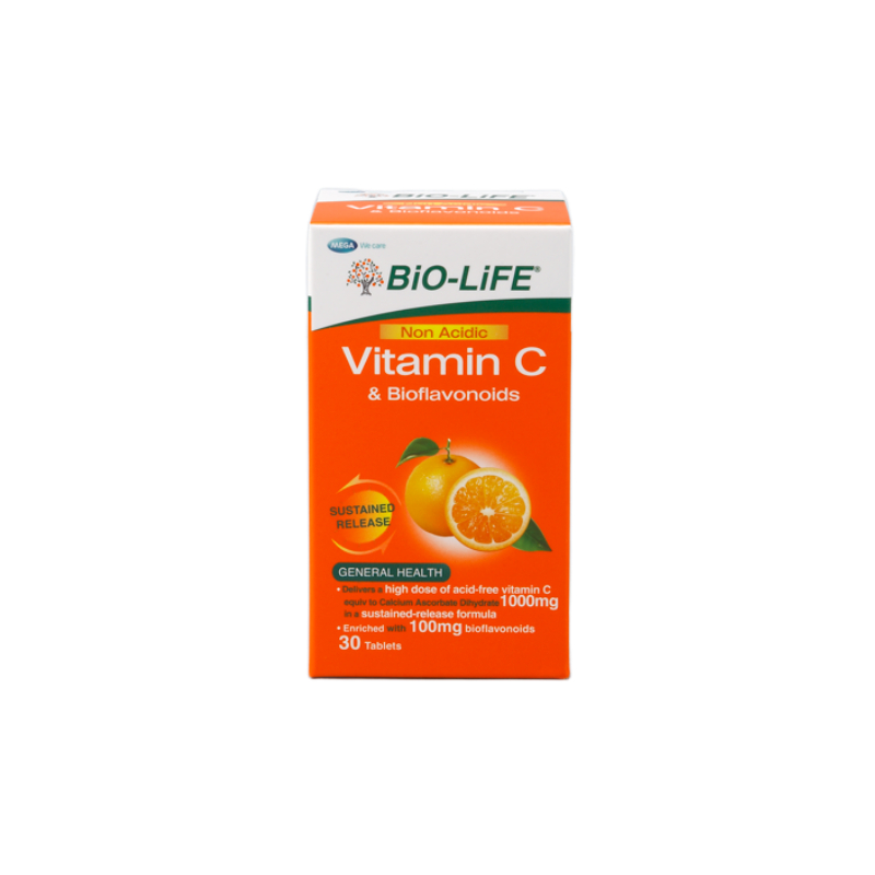 BIO-LIFE NON ACIDIC VIT C 30'S | Shopee Malaysia
