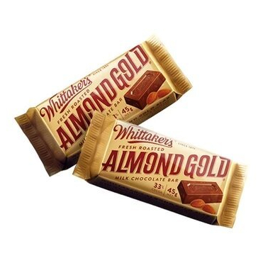 Whittaker's Almond Gold Slab Milk Chocolate Bars 45g | Shopee Malaysia