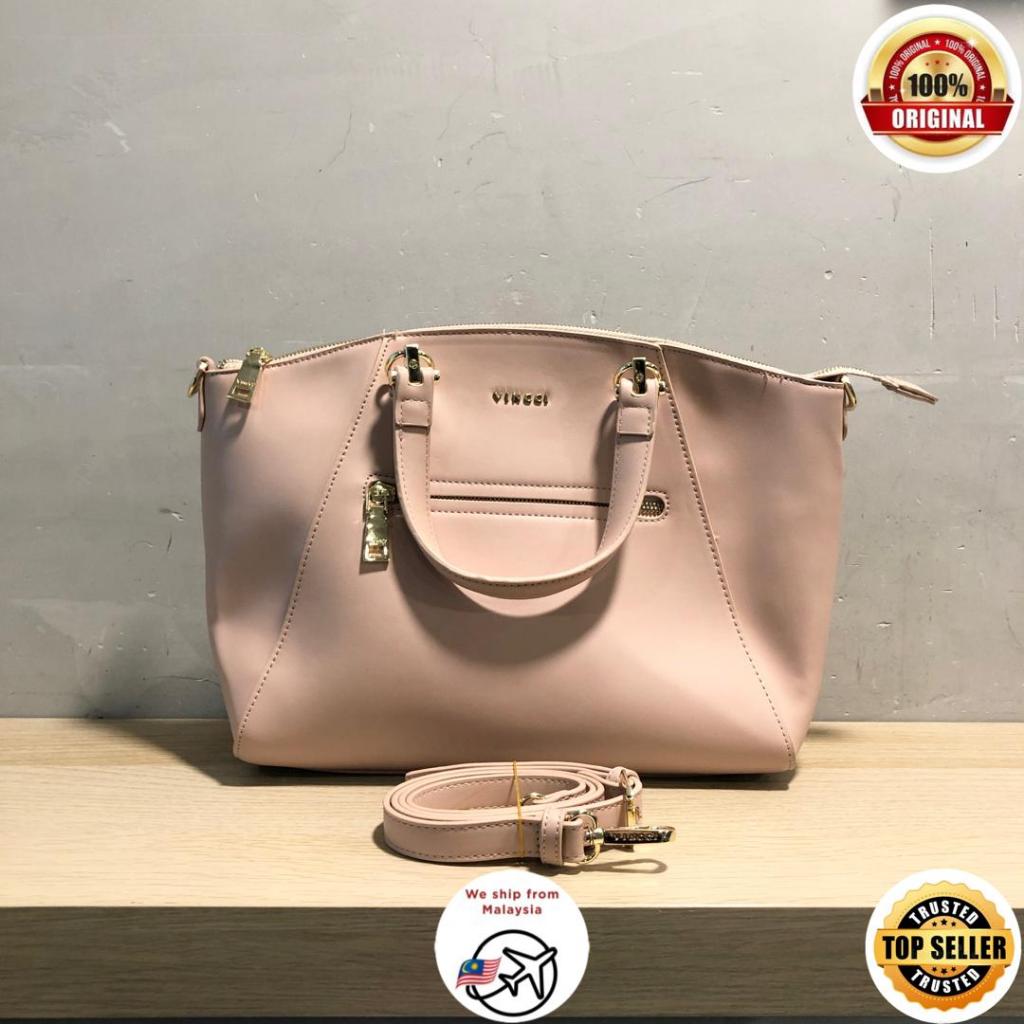 Vincci Zippered Tote Bag / Beg Tote 100% Original Use | Shopee Malaysia