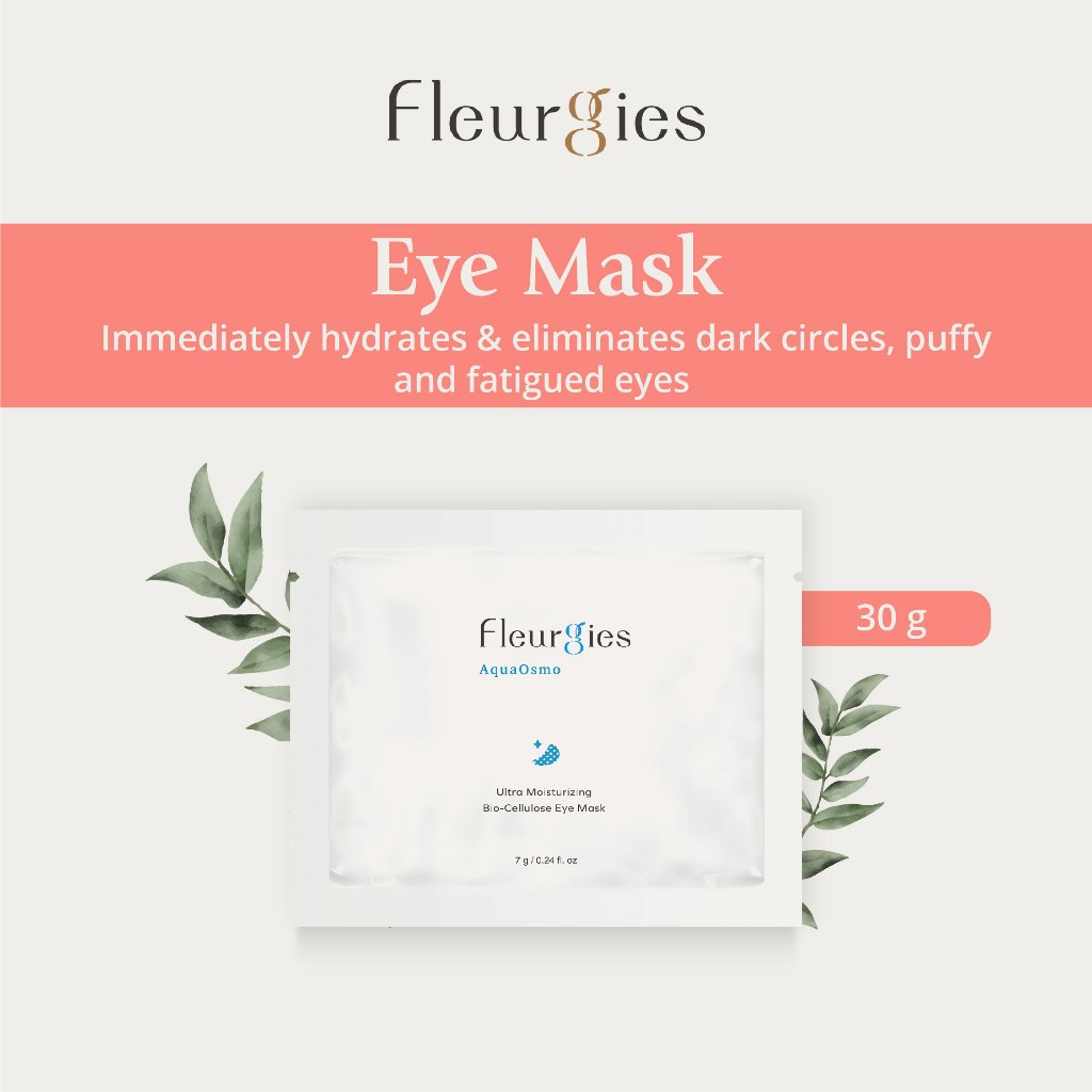 [1pcs][Mask] Fleurgies Ultra Moisturizing Bio-Cellulose Eye Mask || Eye ...