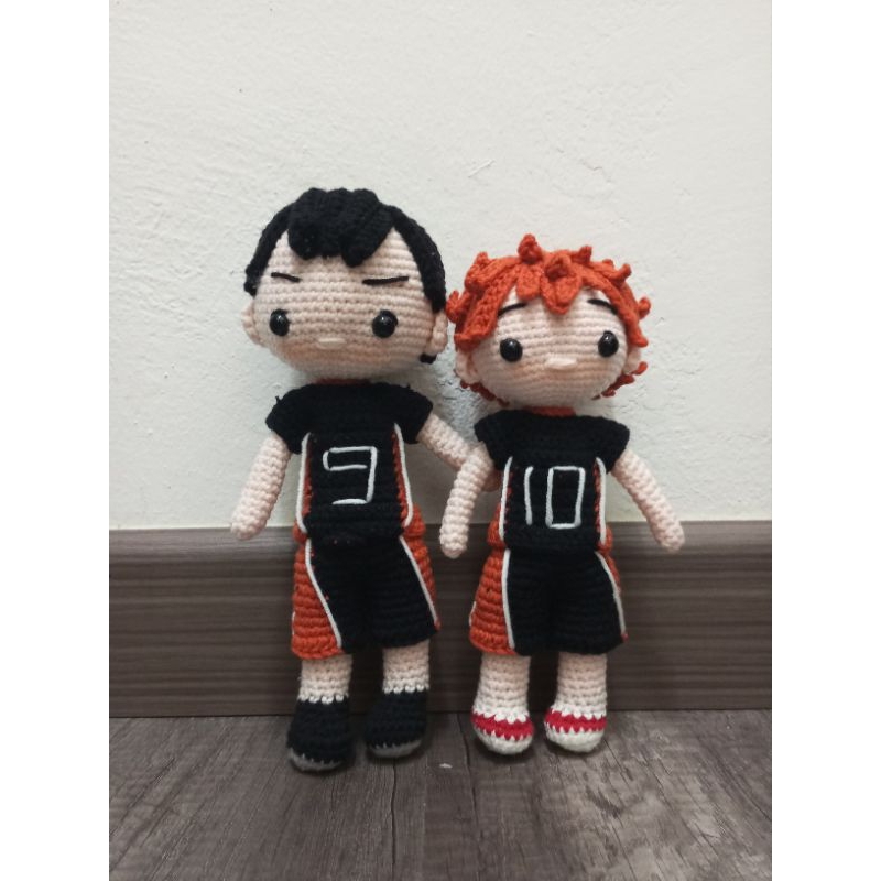 Crochet Haikyuu Hinata and Kageyama set (pre-order) | Shopee Malaysia