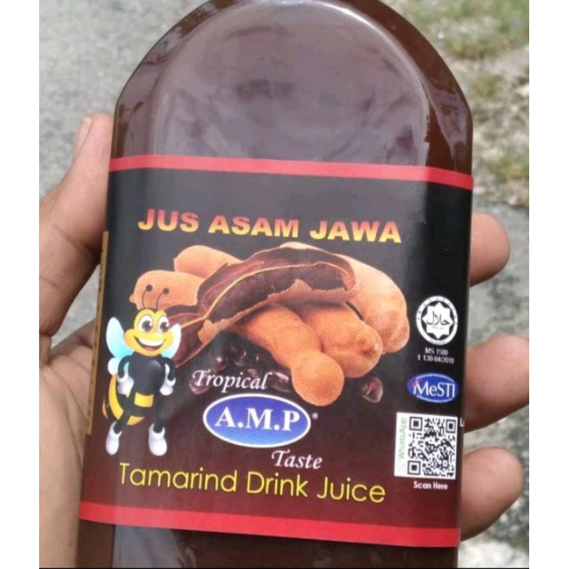 JUS ASAM JAWA / TAMARIND DRINK JUICE / KELUARAN AMP (350ML x 3BOTOL) | Shopee Malaysia