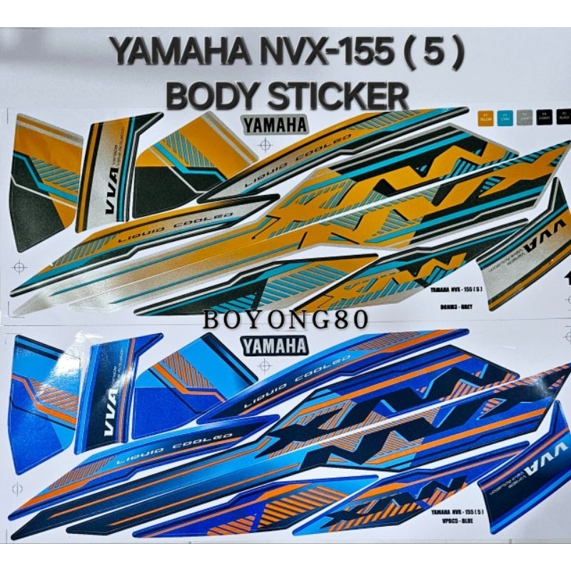 YAMAHA NVX 155 V2 ( 5 ) BODY STICKER ( READY STOCK ) | Shopee Malaysia