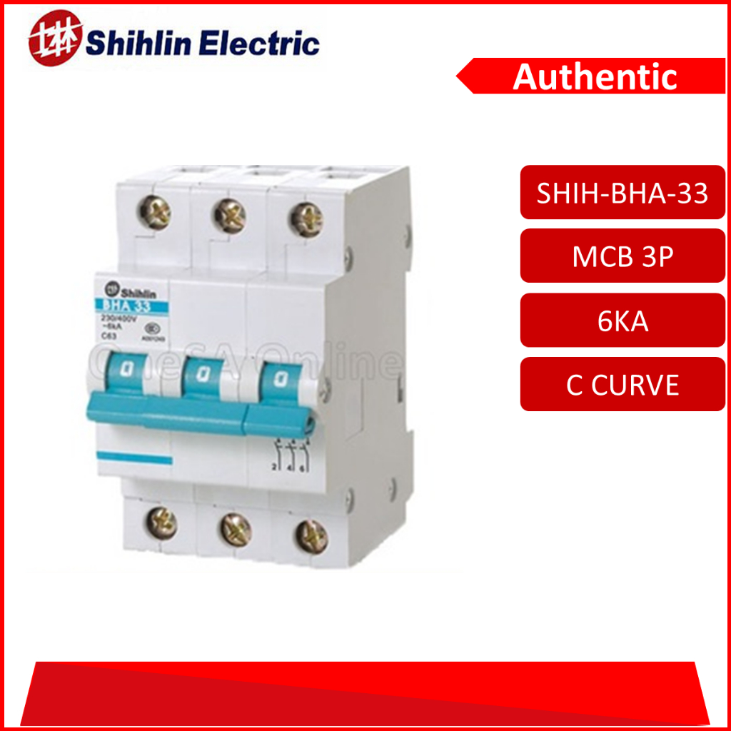 SHIHLIN MCB C CURVE 3P 6KA(BHA-33) | Shopee Malaysia