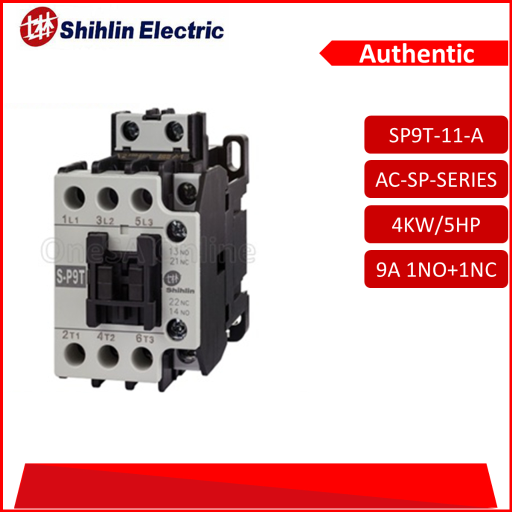 SHIHLIN CONTACTOR 4KW/5HP 9A(SP9T-11-A) | Shopee Malaysia
