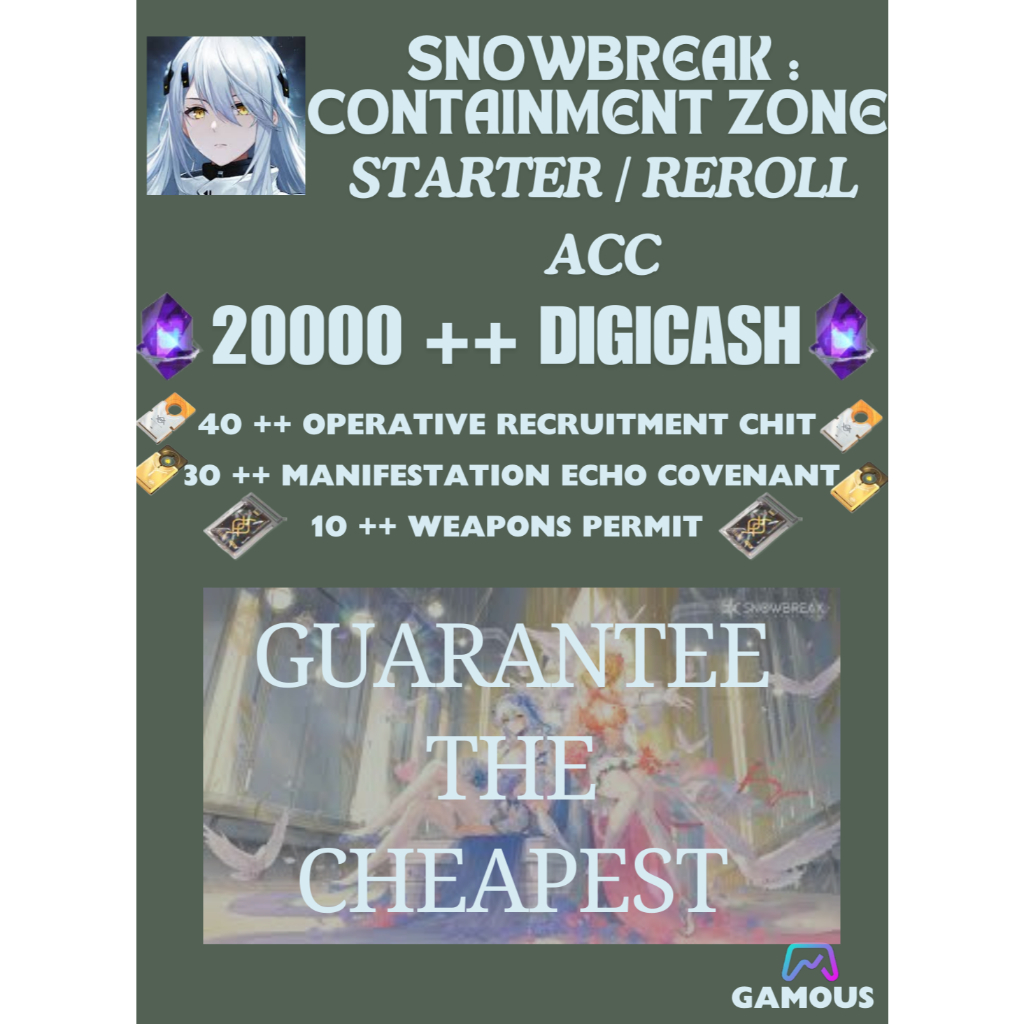 SNOWBREAK: CONTAINMENT ZONE GAME PHOTO/STICKER | Shopee Malaysia