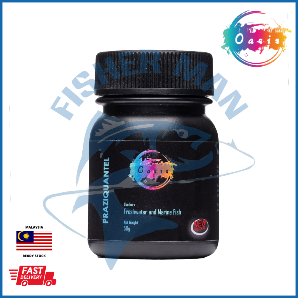 Oasis Praziquantel Fish Medication 敌百虫鱼药 Ubat Ikan Akuarium Aquarium ...