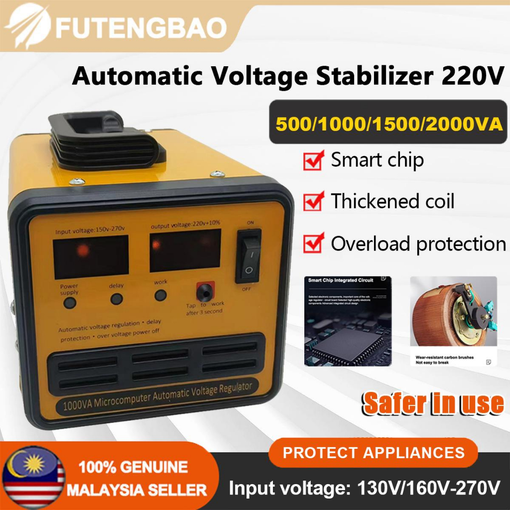 AVR 2000VA Automatic Voltage Regulator / Stabilizer 130V/160V- 270V ...