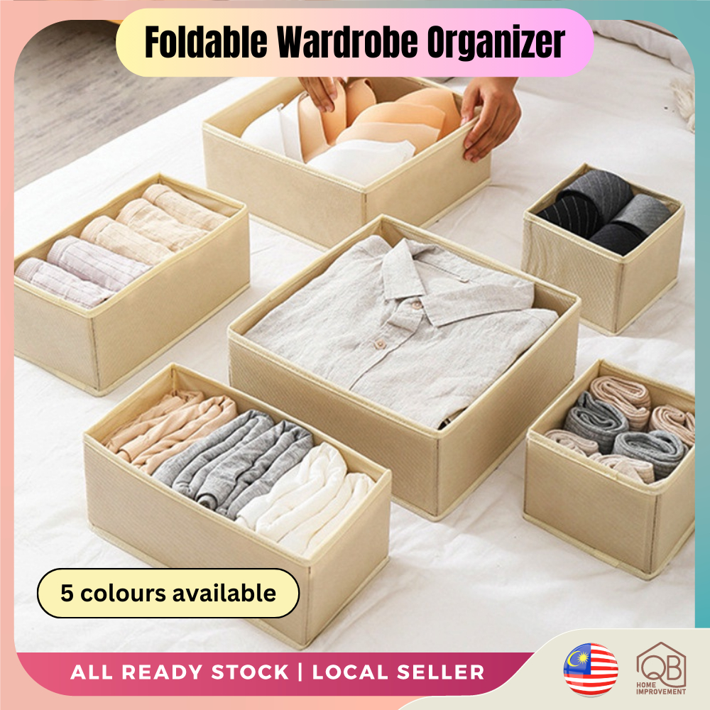 Clothes Organizer Storage Box Underwear Bra Socks Cabinet Drawer ...