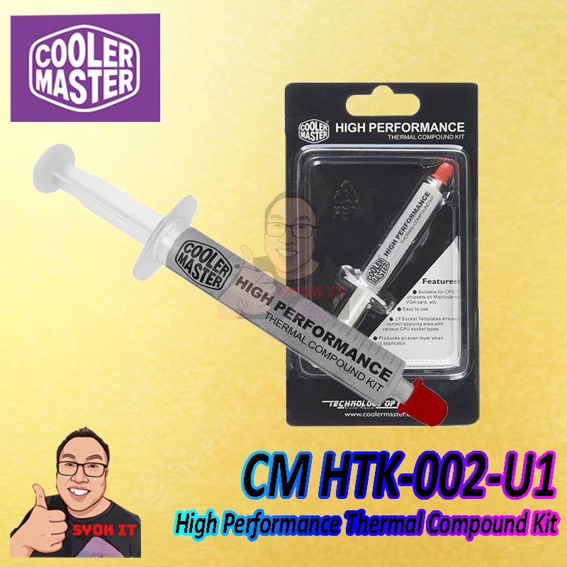 Cooler Master CM Thermal Paste HTK-002 Metal Oxide White Silicone ...