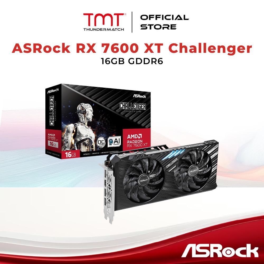 ASRock Radeon RX 7600 XT Challenger OC | Shopee Malaysia