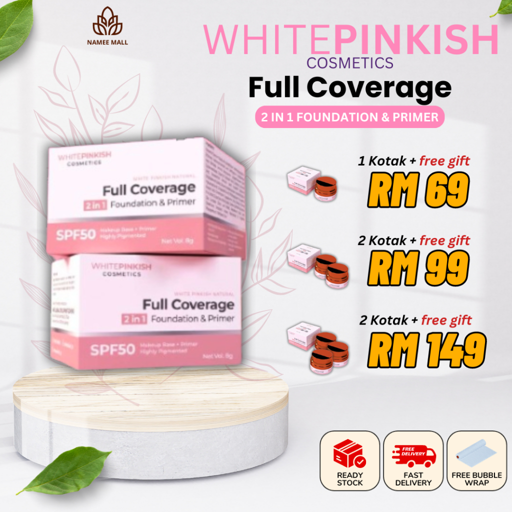 [OFFCIAL DISTRIBUTOR] WHITE PINKISH FOUNDATION & PRIMER MUKA TUTUP ...
