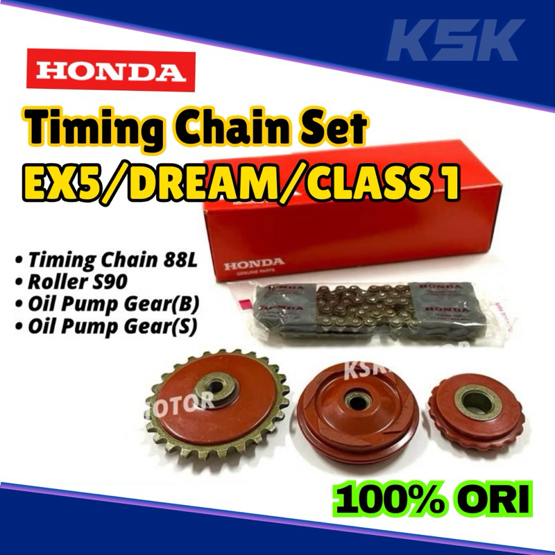 TIMING CHAIN EX5 HP/EX5 DREAM/WAVE100/EX5 CLASS 1 COMPLETE ORIGINAL ...