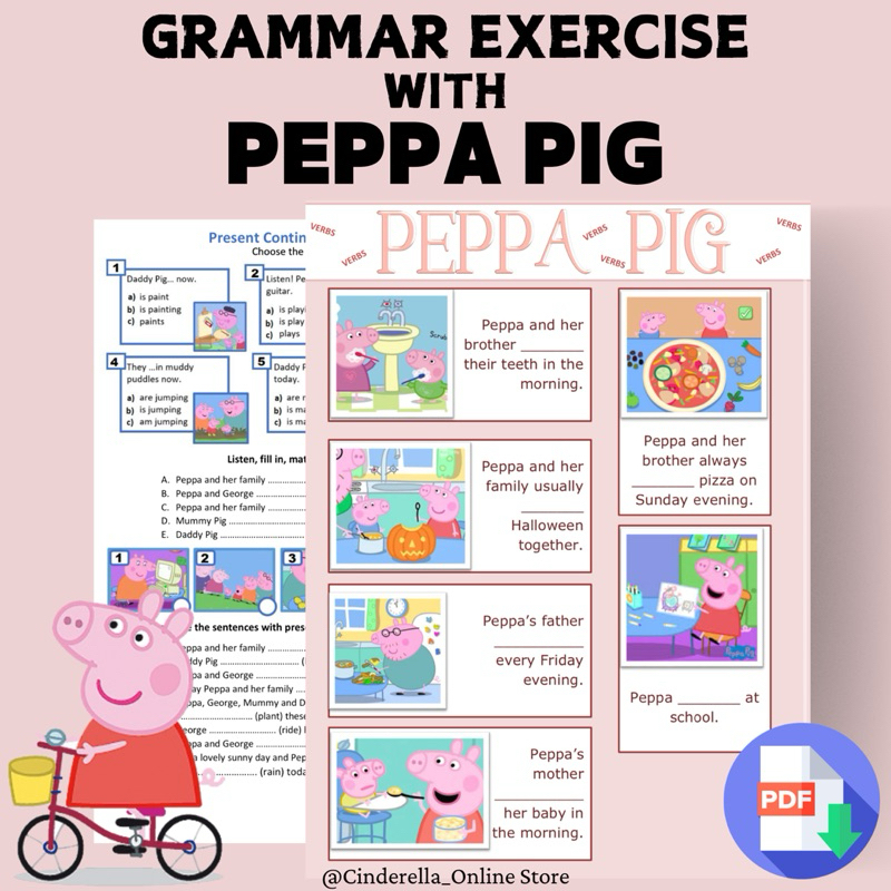 A138_📕Grammar Exercise with PEPPA PIG｜PDF | Shopee Malaysia