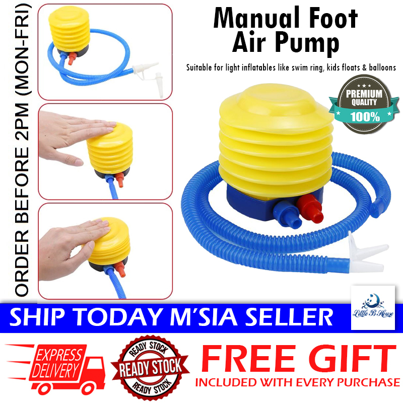 [Little B House] Foot Air Pump Inflator Pump Hand Pimp Inflatable Pool ...
