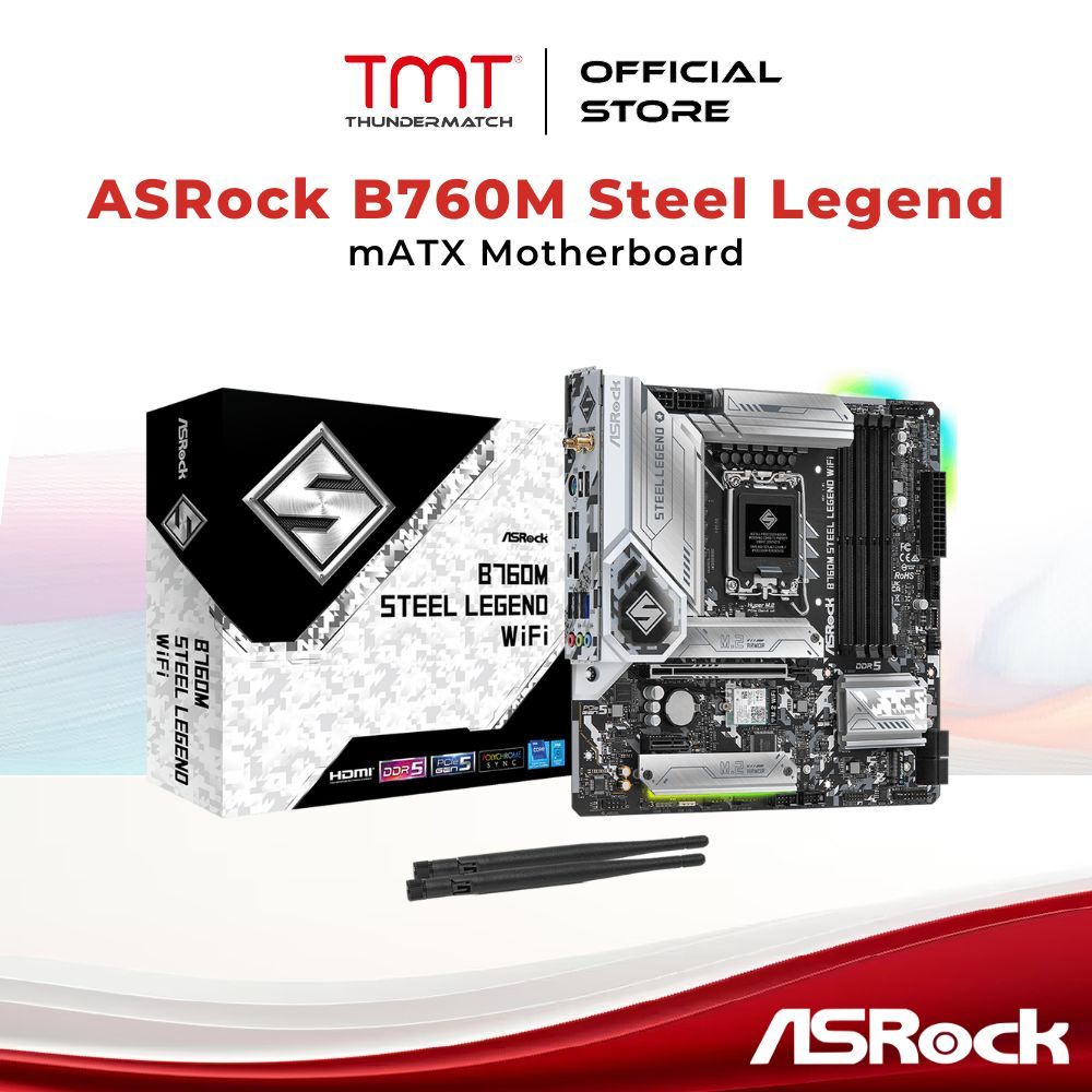 ASRock B760M Steel Legend WIFI mATX Motherboard | Shopee Malaysia