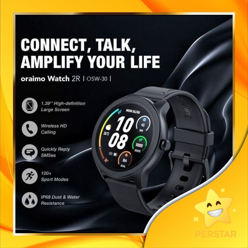 Oraimo Watch 2R OSW-30 Large Screen with Wireless HD Calling , 120 ...
