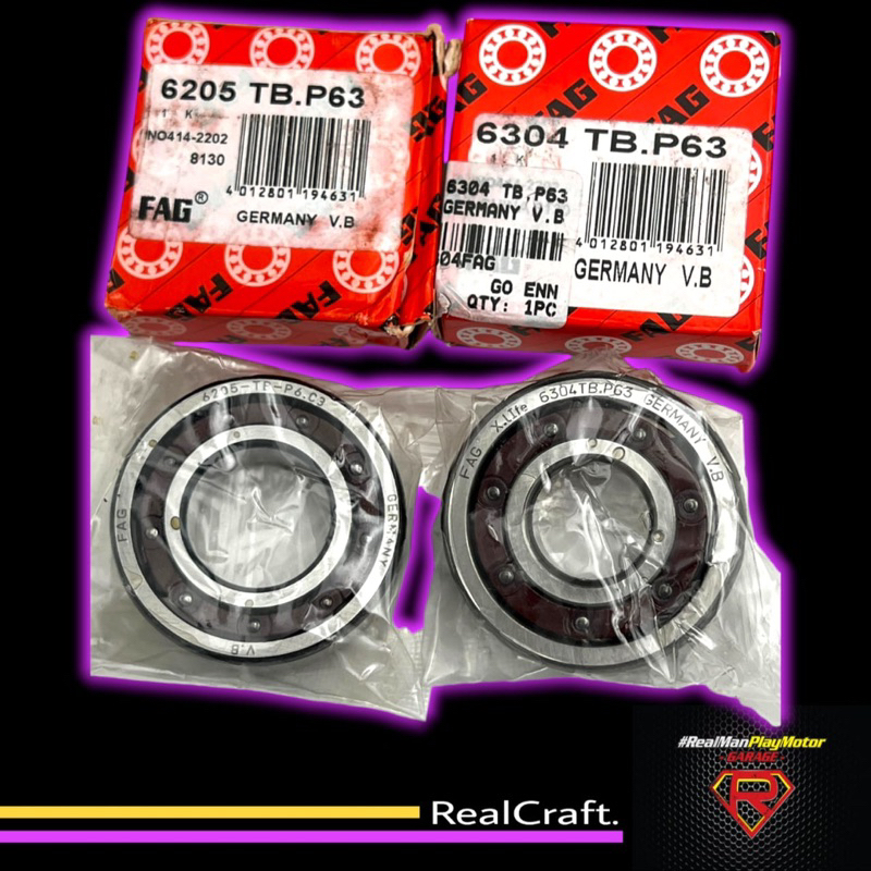 FAG Fiber Bearing TB-P C3 6205 6304 6305 LC Y15 Racing Bearing RXZ ...