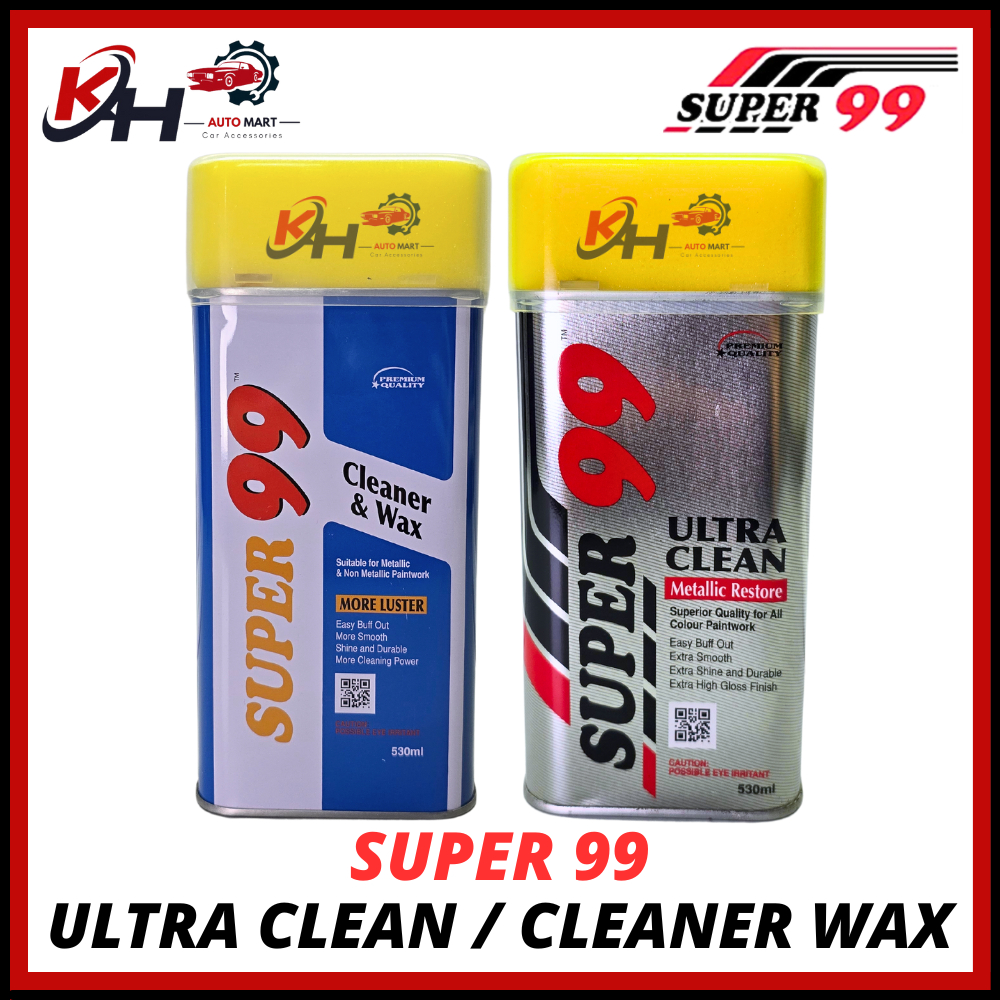 Super99 ULTRA Cleaner & Wax 530ml Quality Car Polishing and Paint Cleaning Metallic Restore Buff ...