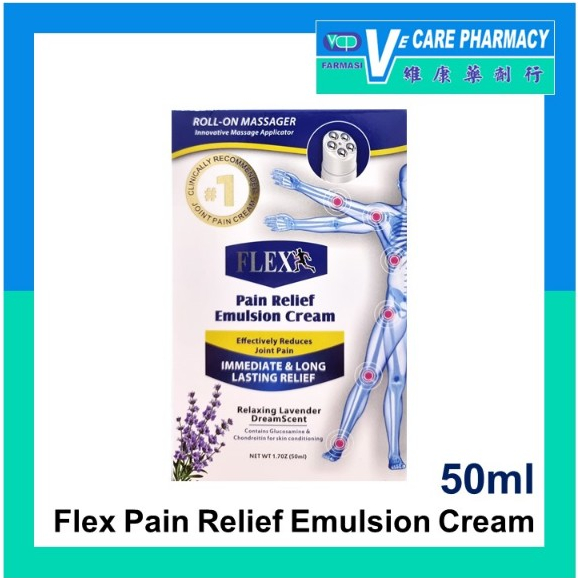Flex Pain Relief Emulsion Cream 50ml | Shopee Malaysia