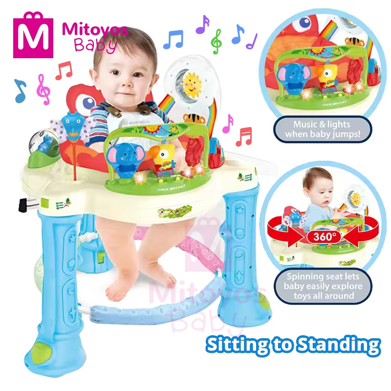 Mitoyos Baby Walker Round 360 Play Center Toy Jumper Chair with Music ...
