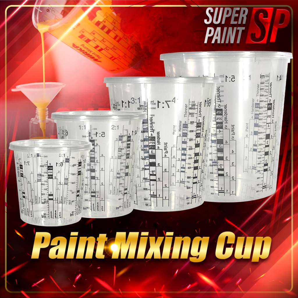 Auto Paint Mixing Cups Aesthetic Wallpaper