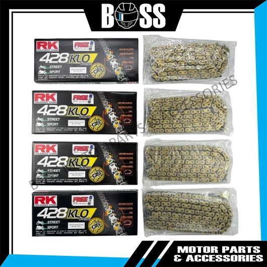 *Free gift RK Chain Cleaner* [RK] 428 KLO O-RING GOLD Motorcycle Chain ...