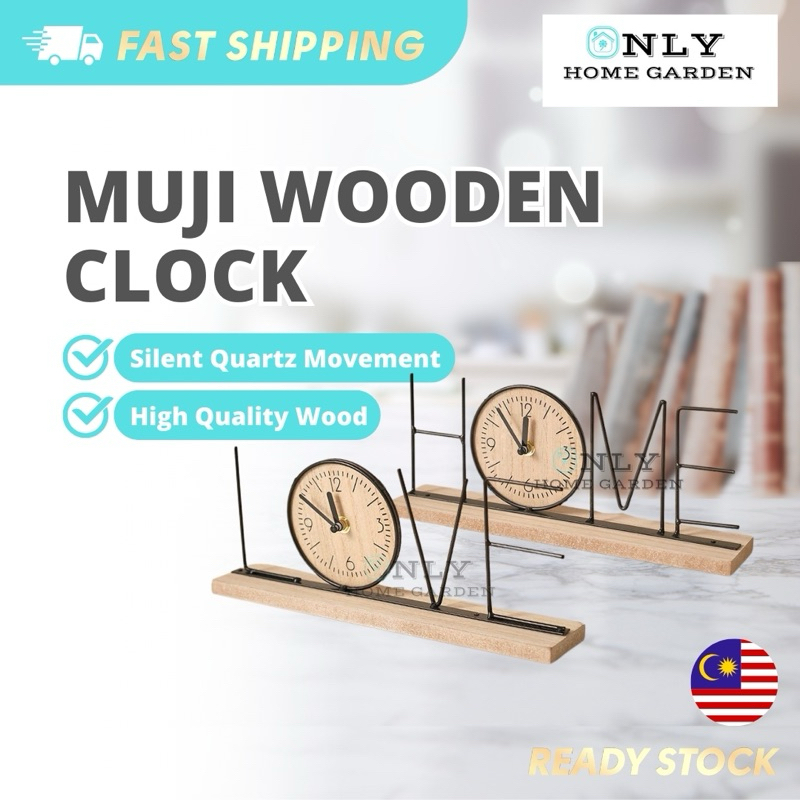 OnlyHomeGarden🔥FREE GIFT🔥Muji Table Clock Digital Clock Jam Digital Jam ...