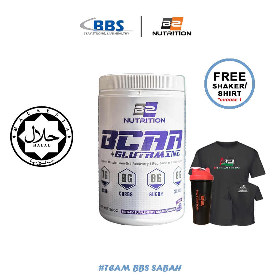 BS Nutrition BCAAs + Glutamine (60 Scoops) – Meningkatkan Imun, Pemulihan Otot, GIFT PERCUMA ...
