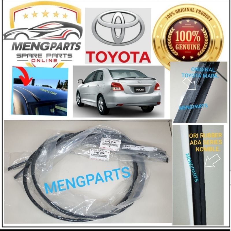 TOYOTA VIOS NCP93 ROOF MOULDING , ROOF LINING ORIGINAL 💯% RH-75551 ...