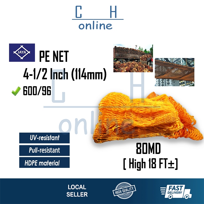 BNG600/96 4-1/2inch x 80MD (18FT+-) x 380ML(142FT) pukat Jaring ...