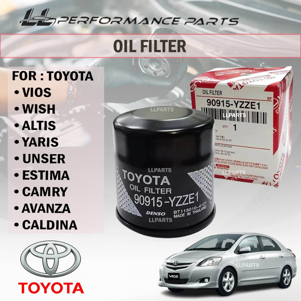 Original Engine Oil Filter 90915-YZZE1 (Small) Toyota Vios Altis Wish ...