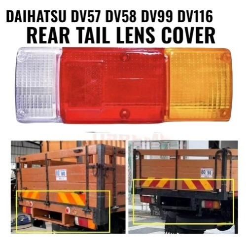 Daihatsu Delta DV57 DV58 DV59 DV116 DV99 Rear Tail Light Lamp Lens ...