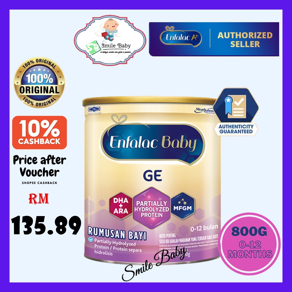 Enfalac Baby GE Susu Bayi Milk Formula Powder (800g) Exp:11/2026 ...