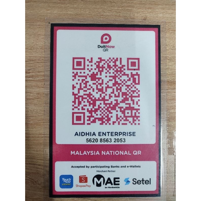 Qr Code A4 / A5 With Laminate | Shopee Malaysia