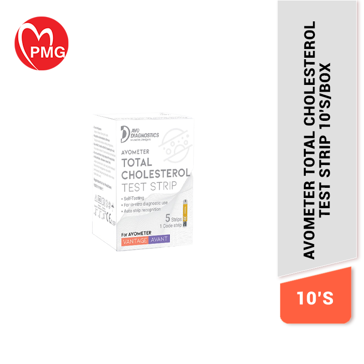 [PMG PHARMACY] Avometer Total Cholesterol Test Strip 10's/Box ...