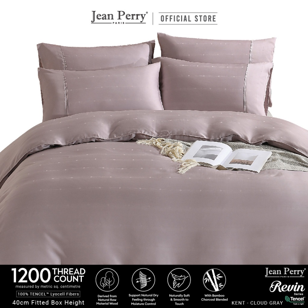 Jean Perry TENCEL™ Revin Fitted Bedsheet Set- TENCEL™ with Bamboo ...